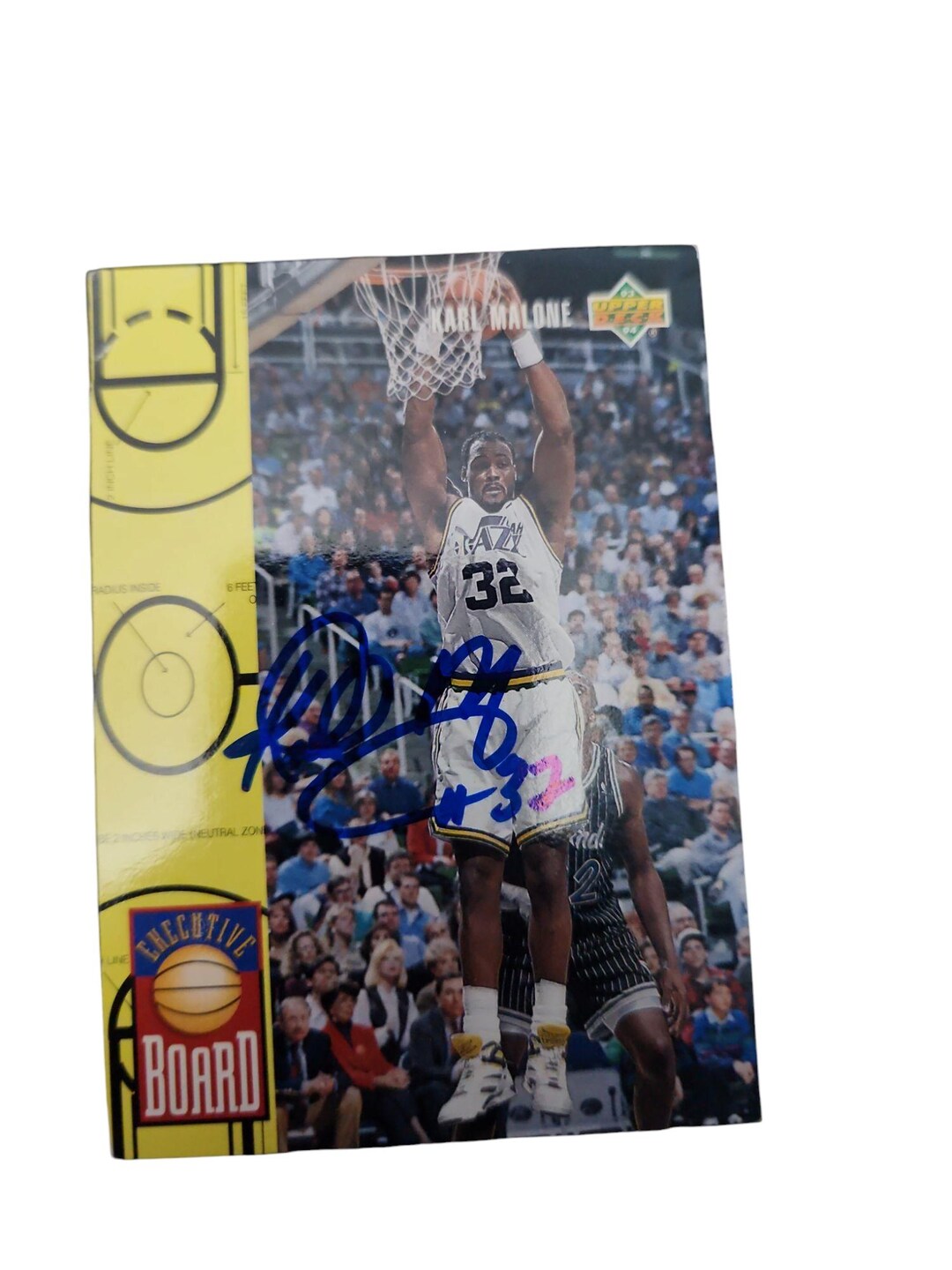 Karl Malone Utah Jazz Autographed Card - Etsy