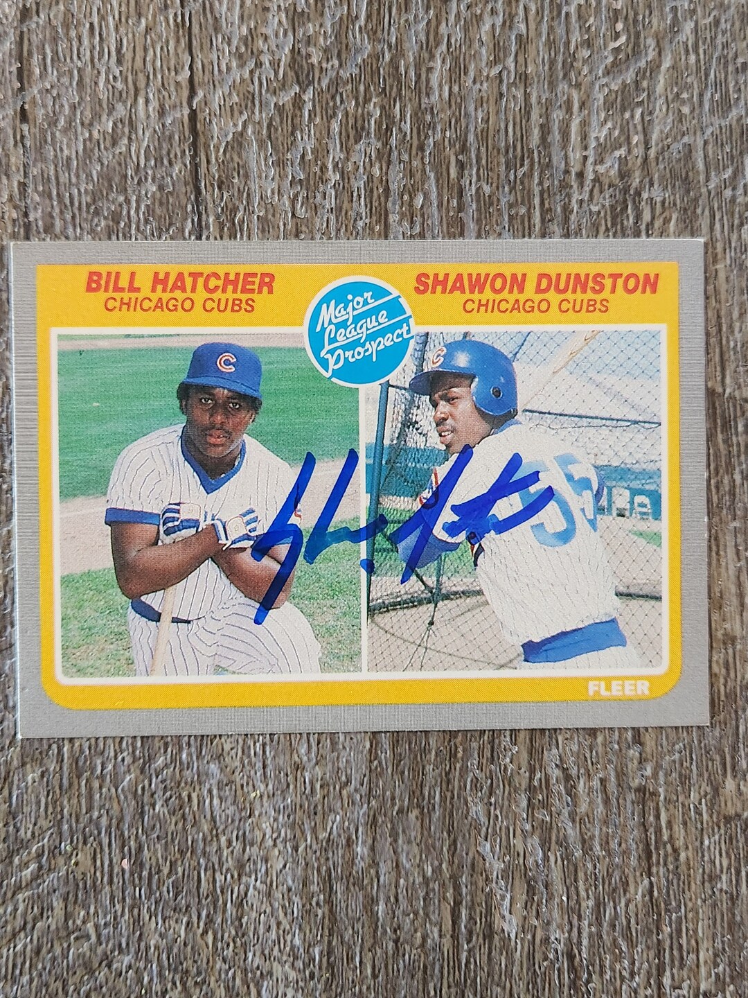 Shawn Dunston Auto Rookie Card - Etsy