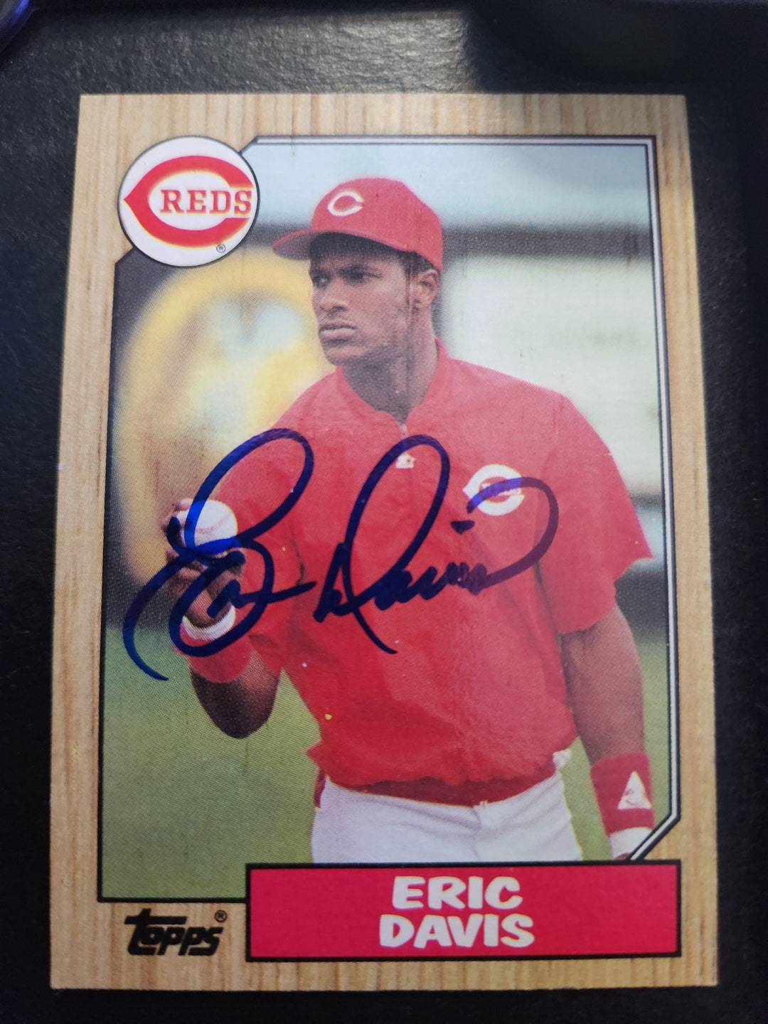 Eric Davis Autographed Card - Etsy