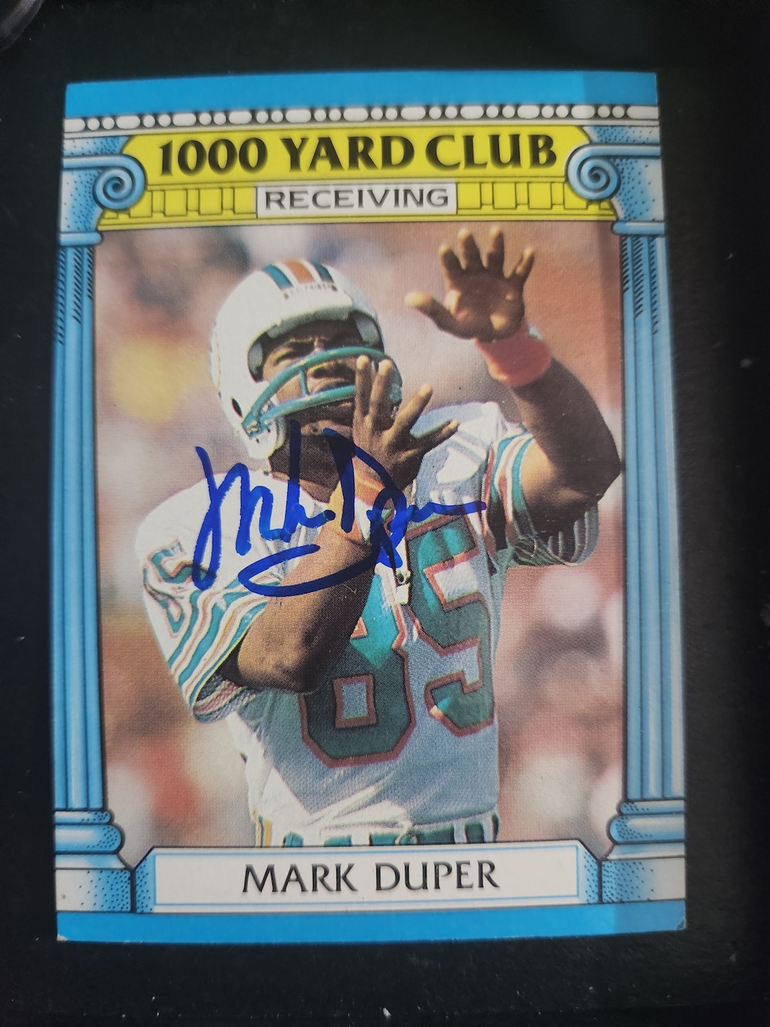Mark Duper 1000 Yard Club Autographed Card - Etsy