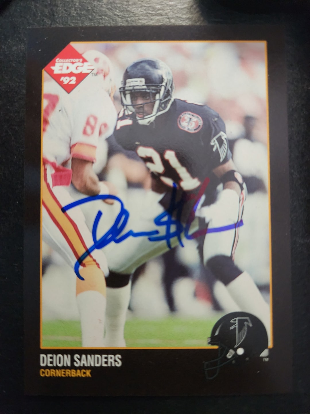 Deion Sanders Autographed Card - Etsy