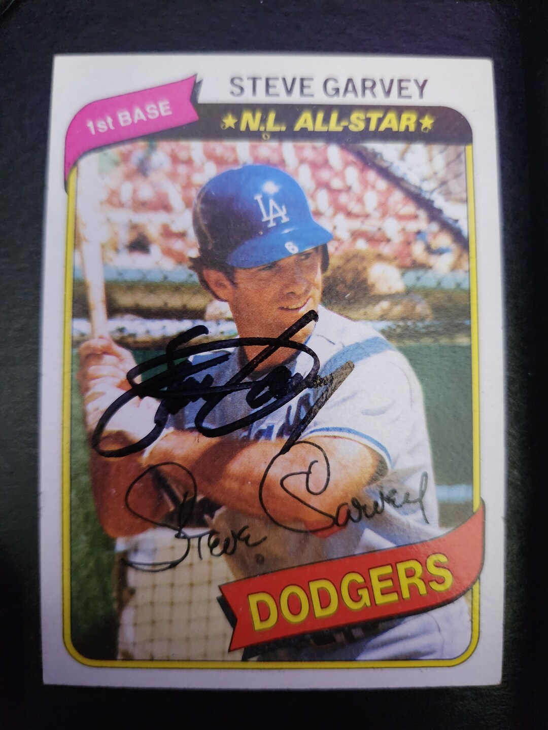 Steve Garvey Autographed Card - Etsy