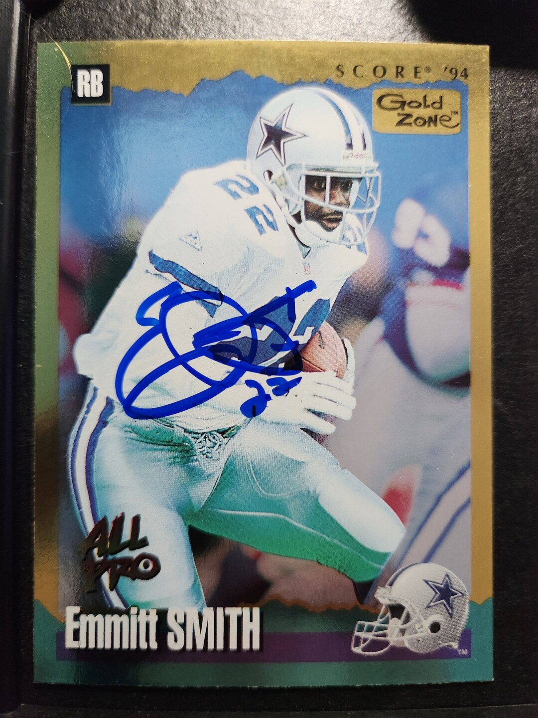 Emmitt Smith Gold Zone Autographed Card - Etsy
