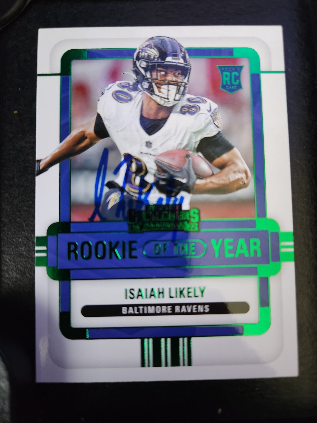 Isaiah Likely Rookie of the Year Autographed Card - Etsy