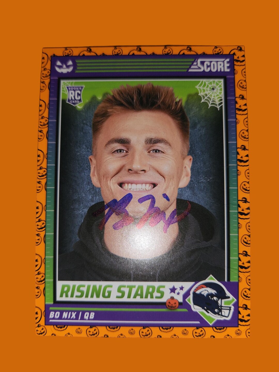 Bo Nix Autographed Card - Etsy