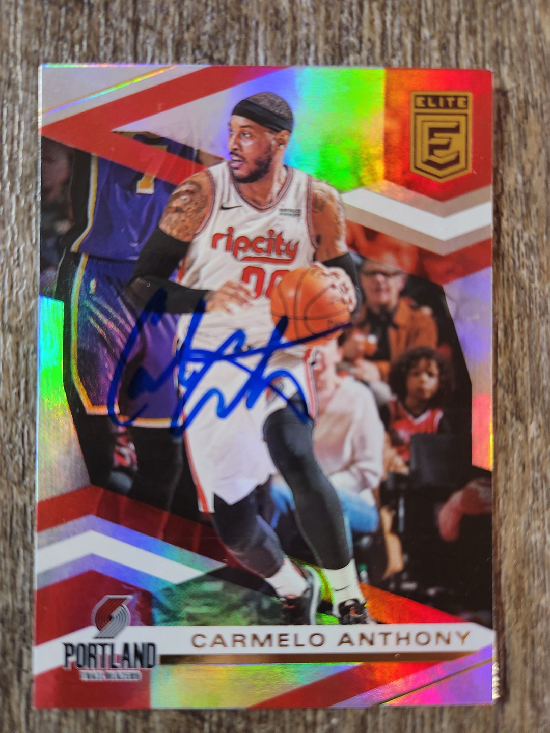 Carmelo Anthony Autographed Card - Etsy