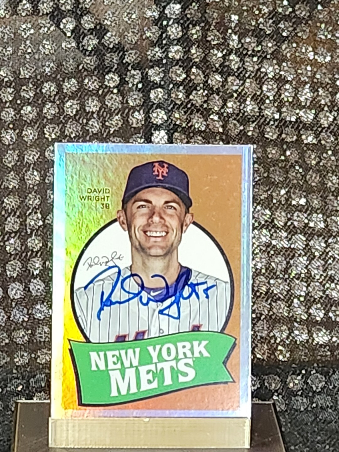 David Wright Autographed Card - Etsy