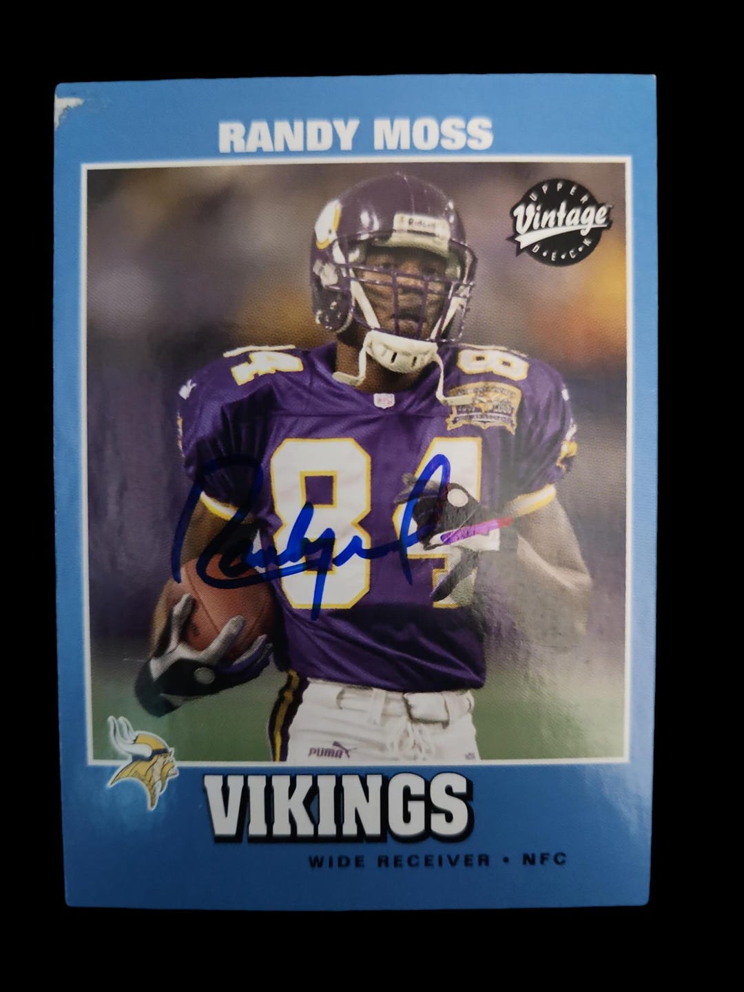 Randy Moss Autographed Card - Etsy