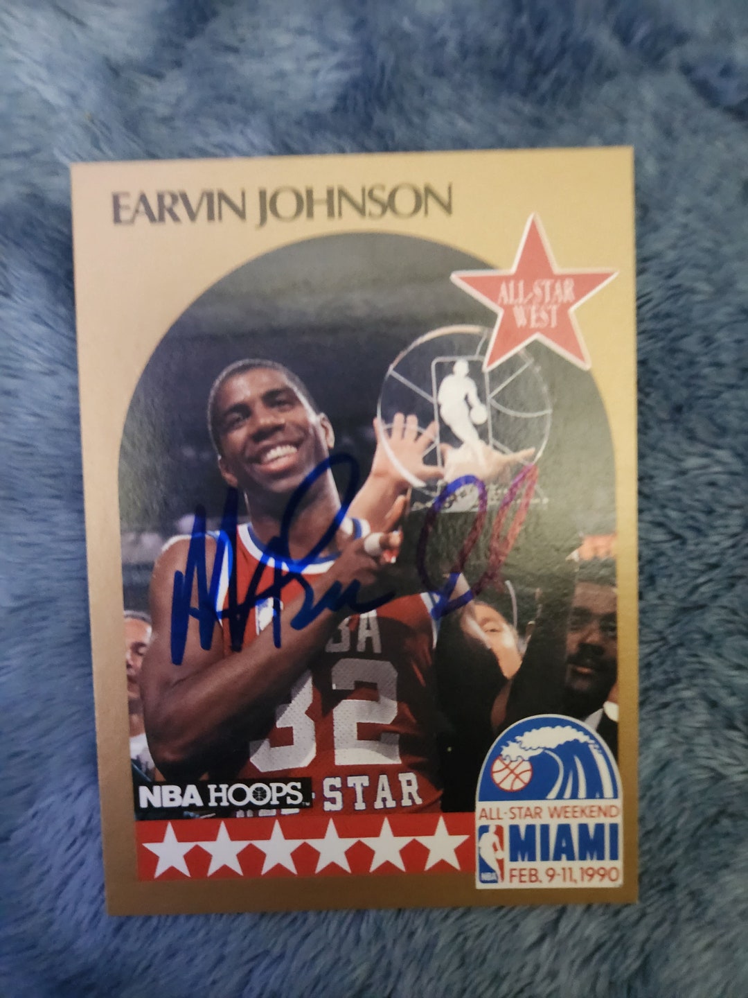 Magic Johnson All Star Autographed Card Nice - Etsy