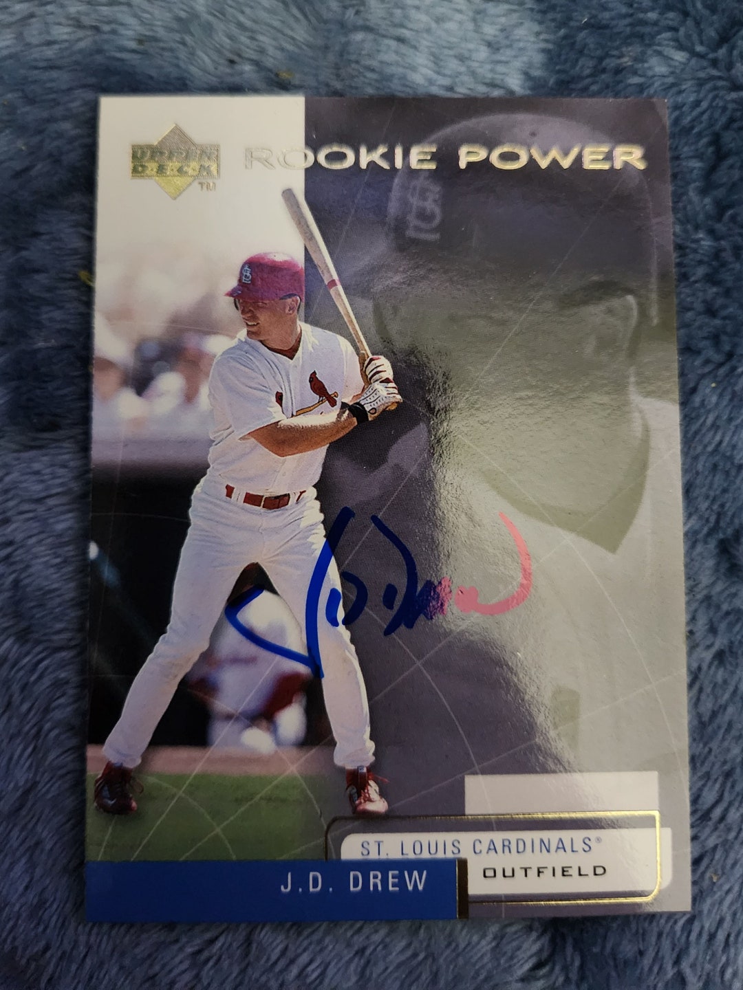 J.d. Drew Rookie Power Nice Autographed - Etsy