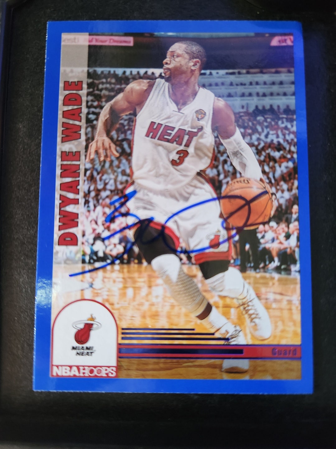Autographed Dwayne Wade Blue Card - Authentic Signature, No COA ...
