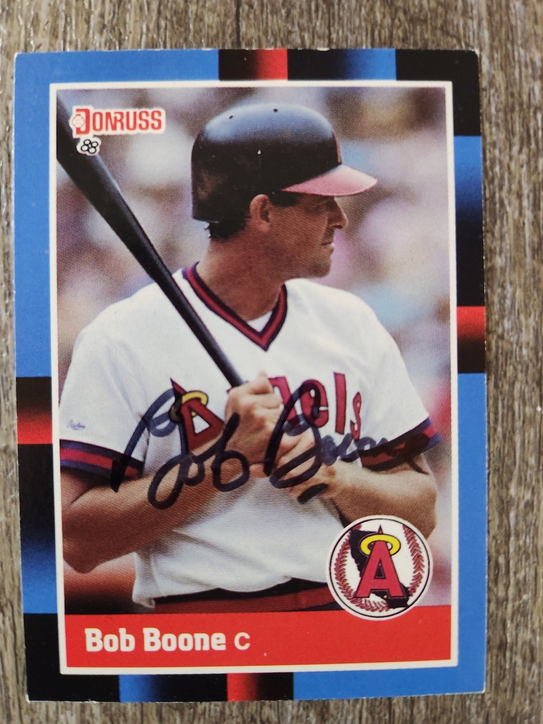 Bob Boone Autographed Card - Etsy