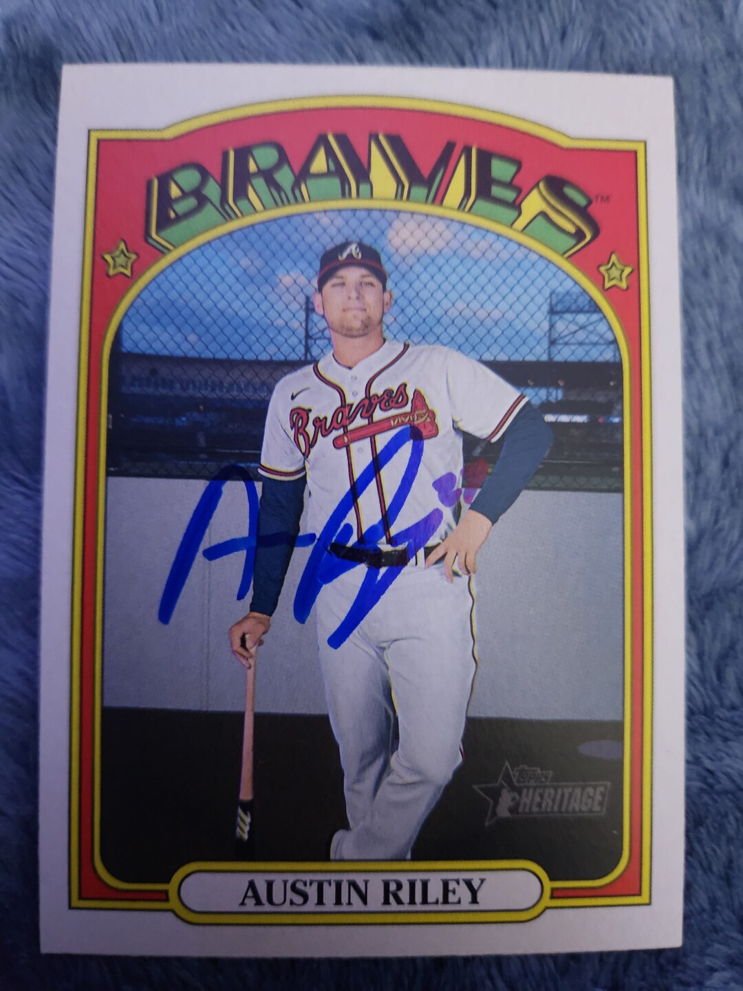 Austin Riley Autographed Card - Etsy