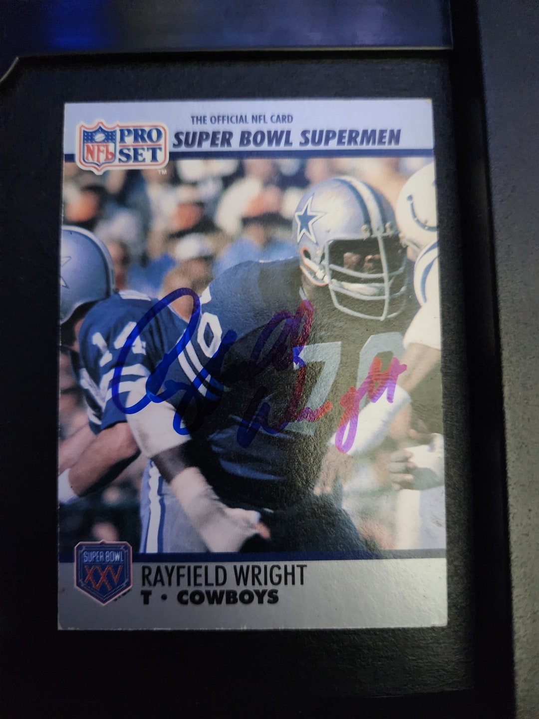 Rayfield Wright Autographed Card - Etsy