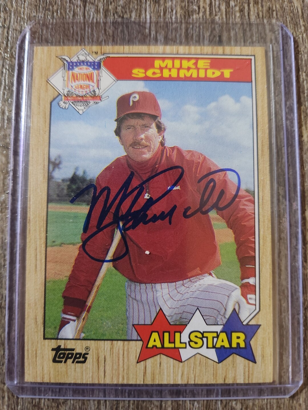 Mike Schmidt All Star Autographed Card - Etsy