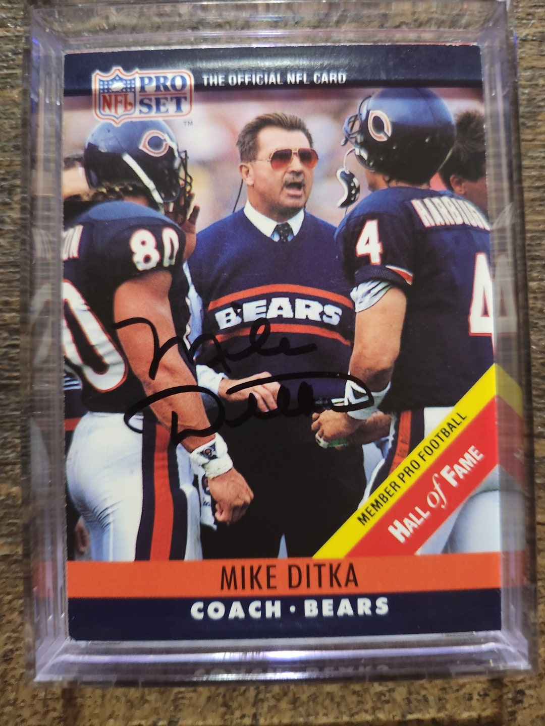 Mike Ditka Hof Autographed Card - Etsy