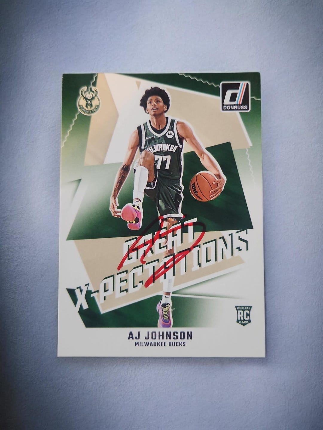 A J Johnson Rc Autographed Card - Etsy