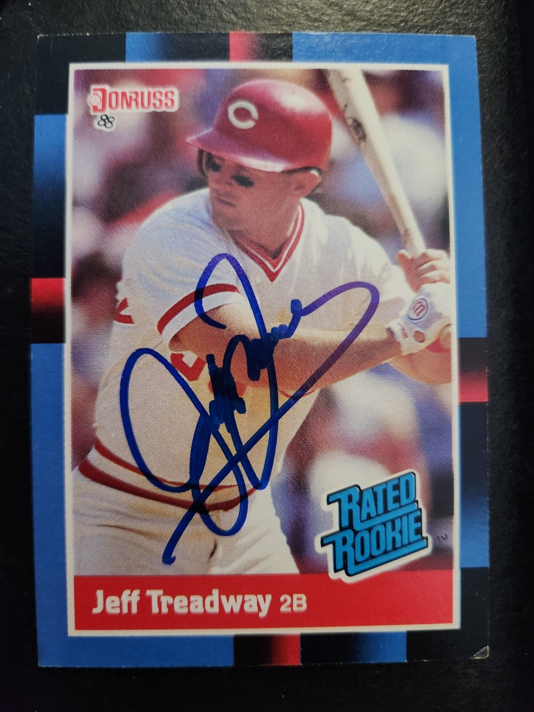 Jeff Treadway Rc Autographed Card - Etsy