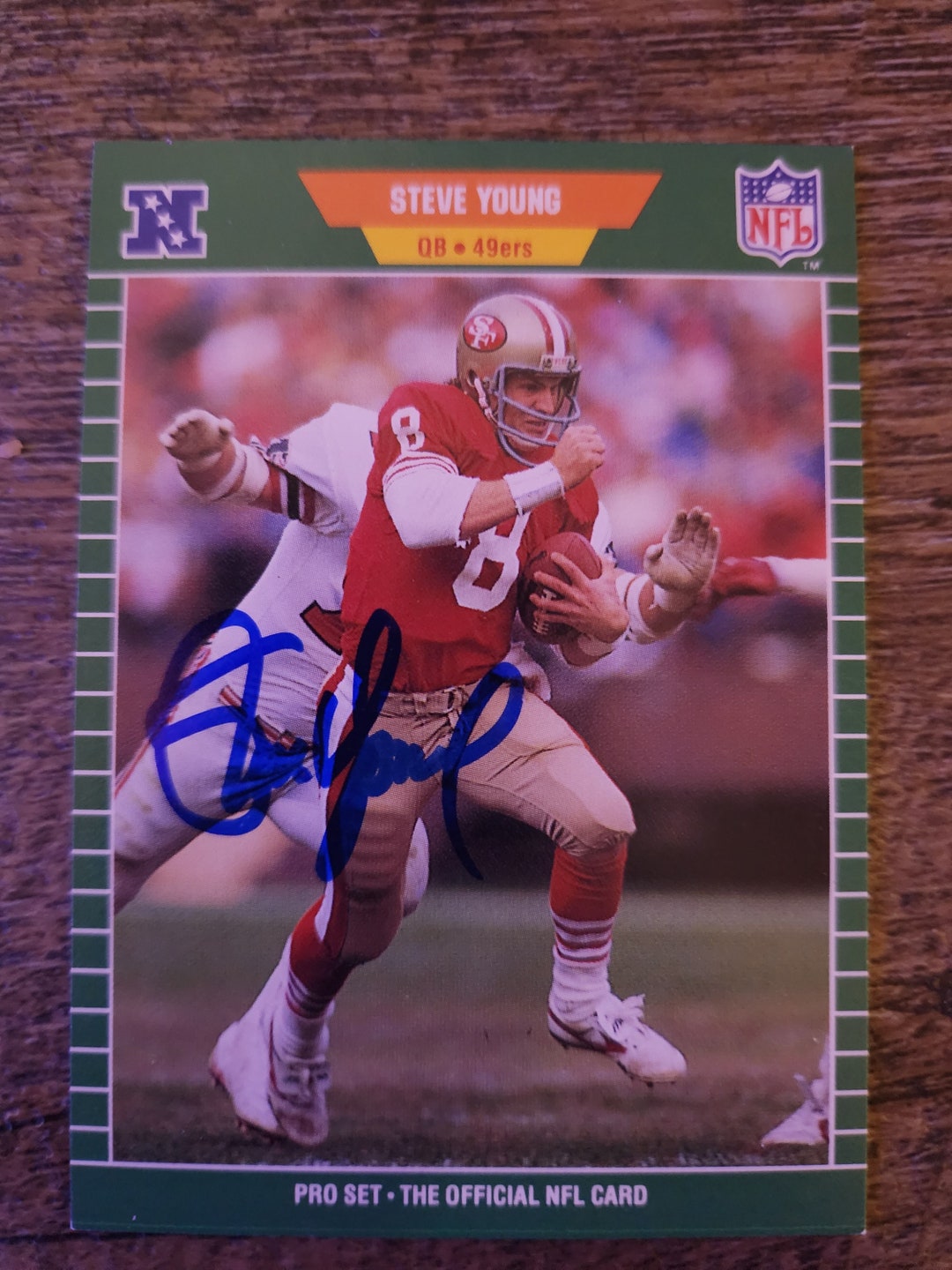 Steve Young Autographed Card - Etsy