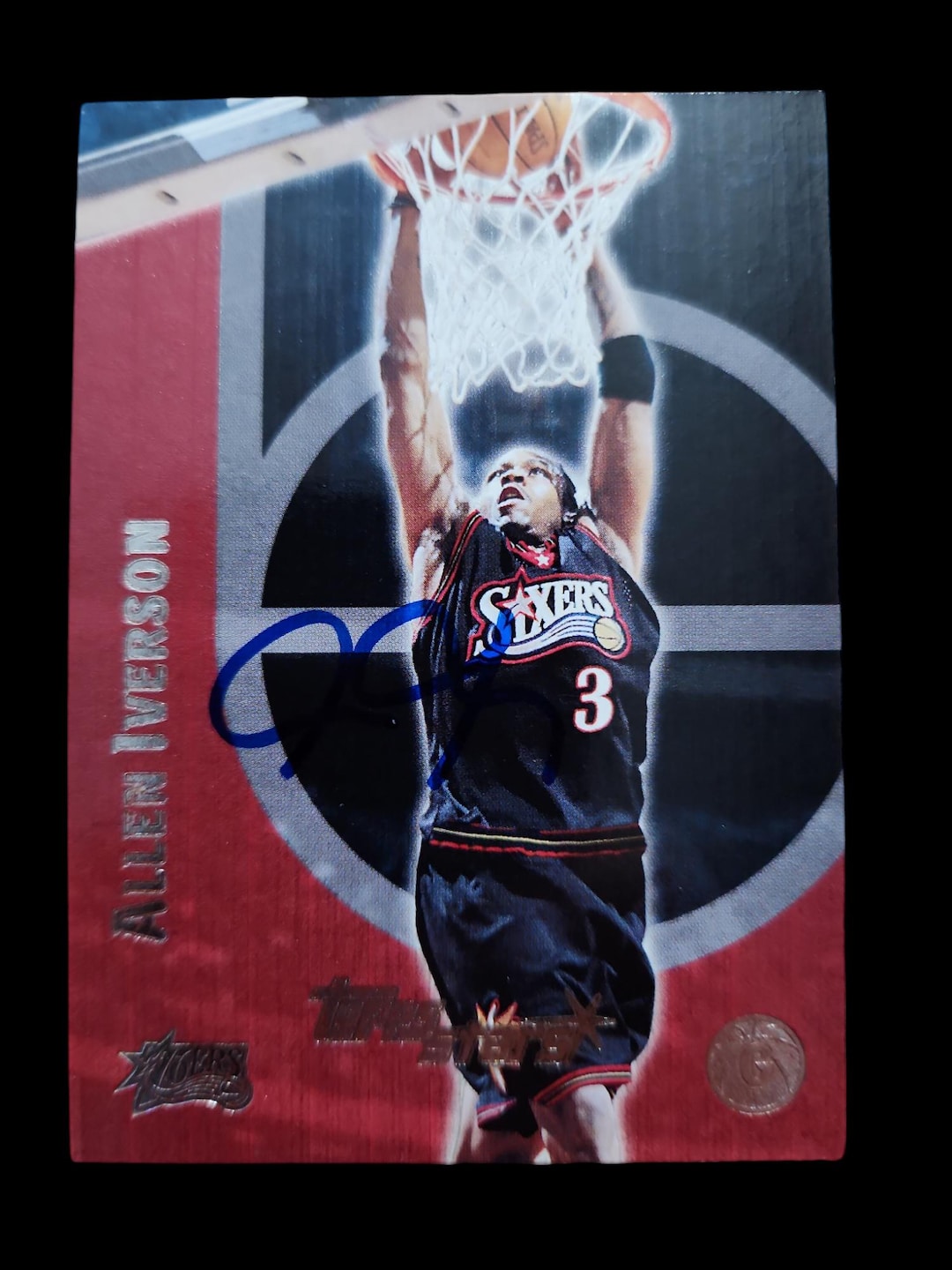 Allen Iverson Nice Autographed Card - Etsy