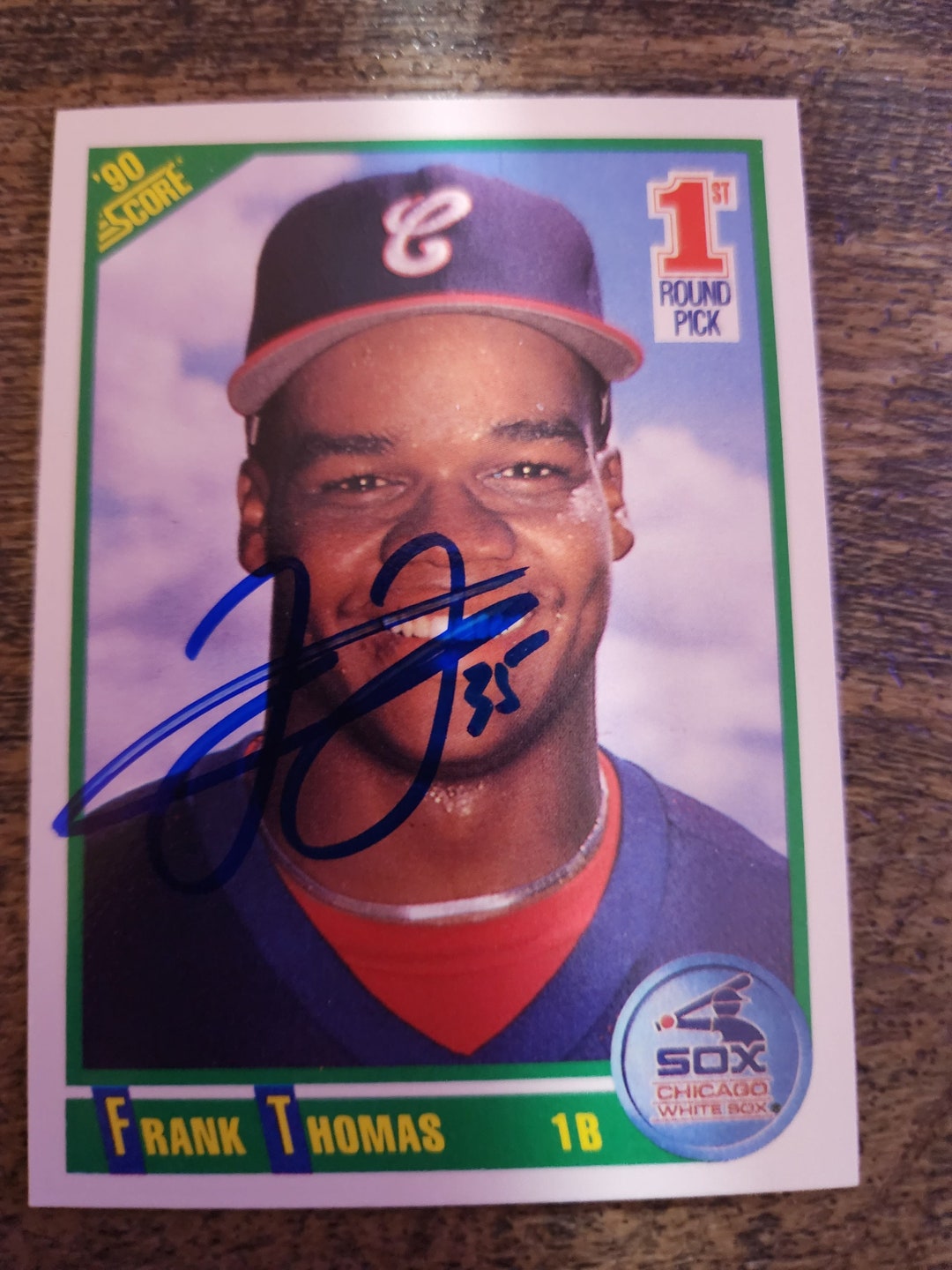 Frank Thomas Autographed Card - Etsy