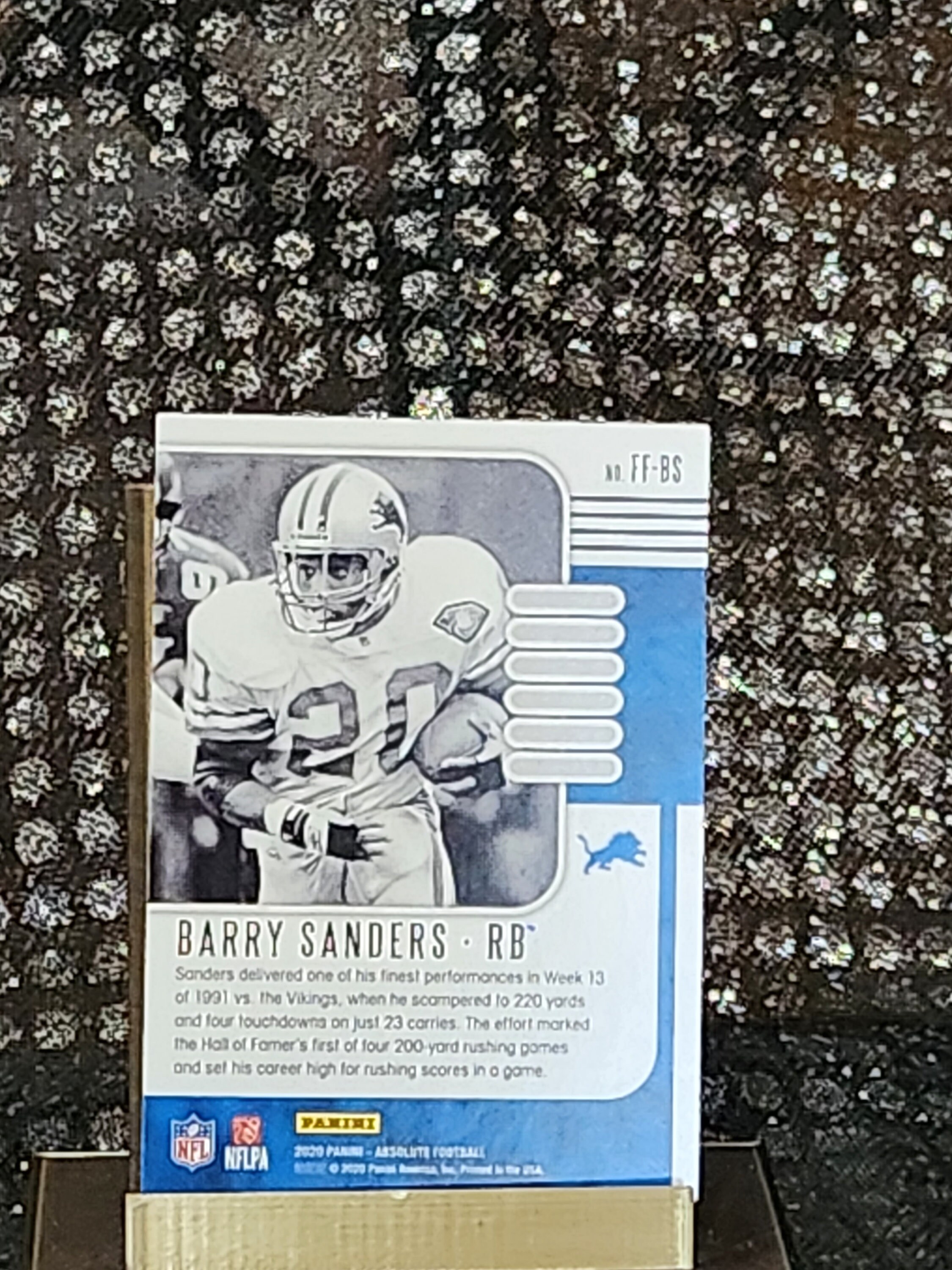 Barry Sanders Flashback Autographed Card - Etsy
