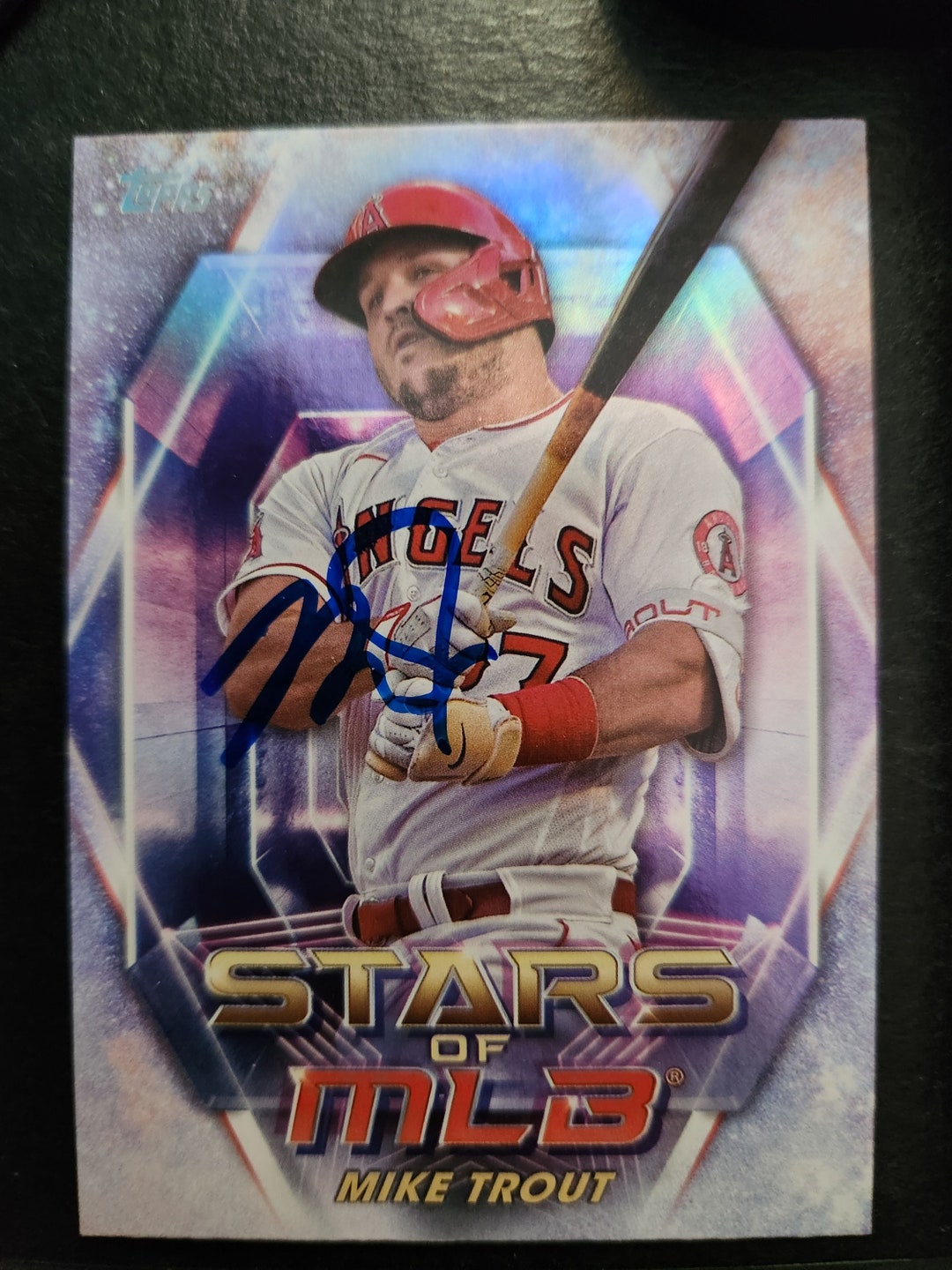 Mike Trout Autographed Baseball Card - Etsy