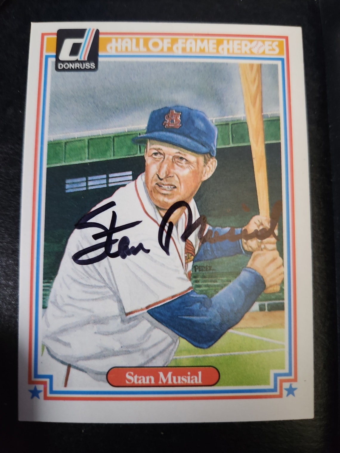 Stan Musial Autographed Hof Card - Etsy