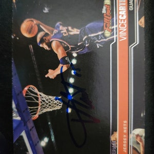 Vince Carter Autographed Card - Etsy