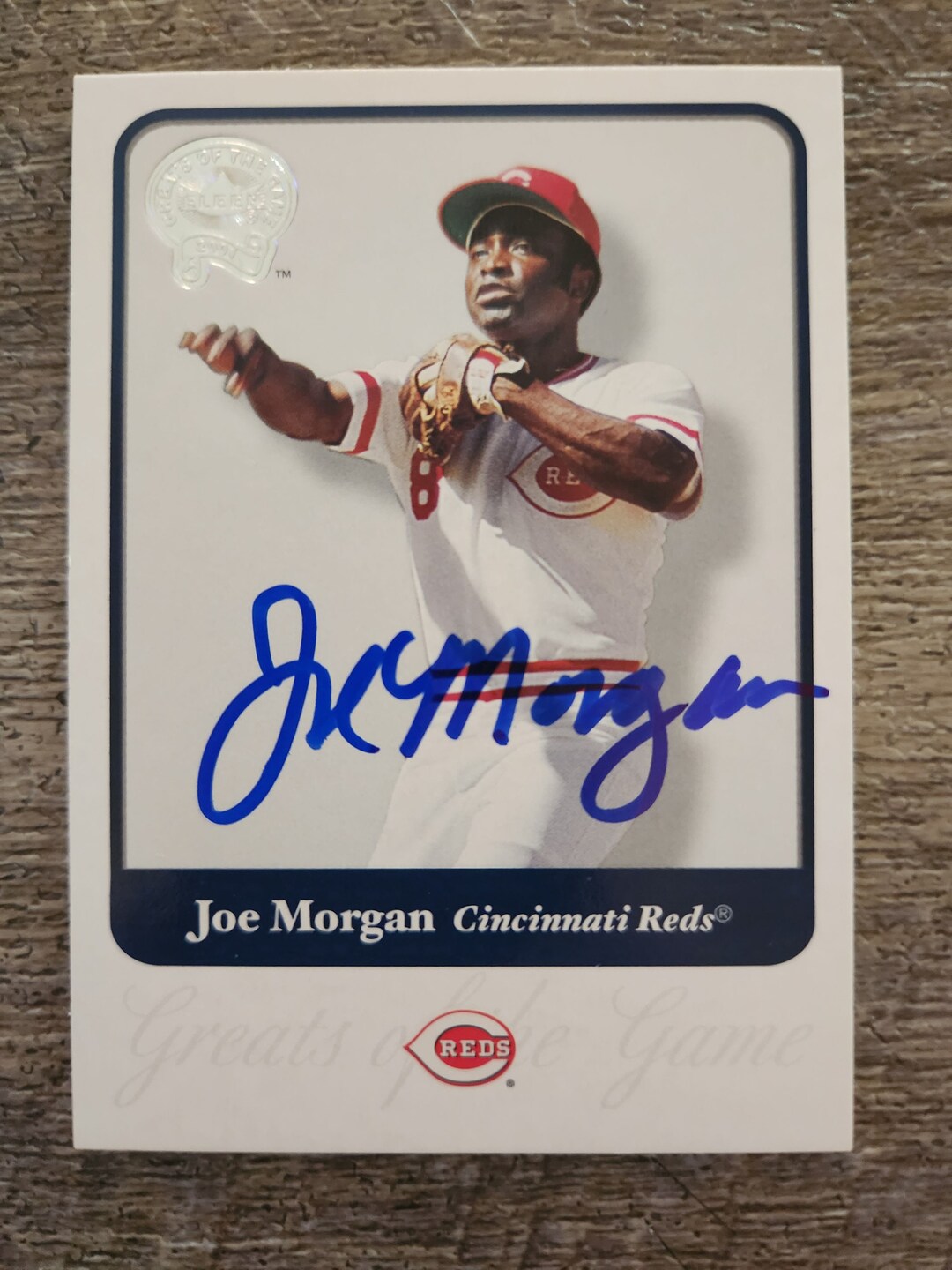 Authentic Joe Morgan Autographed Baseball Cards - Slabs & Singles ...