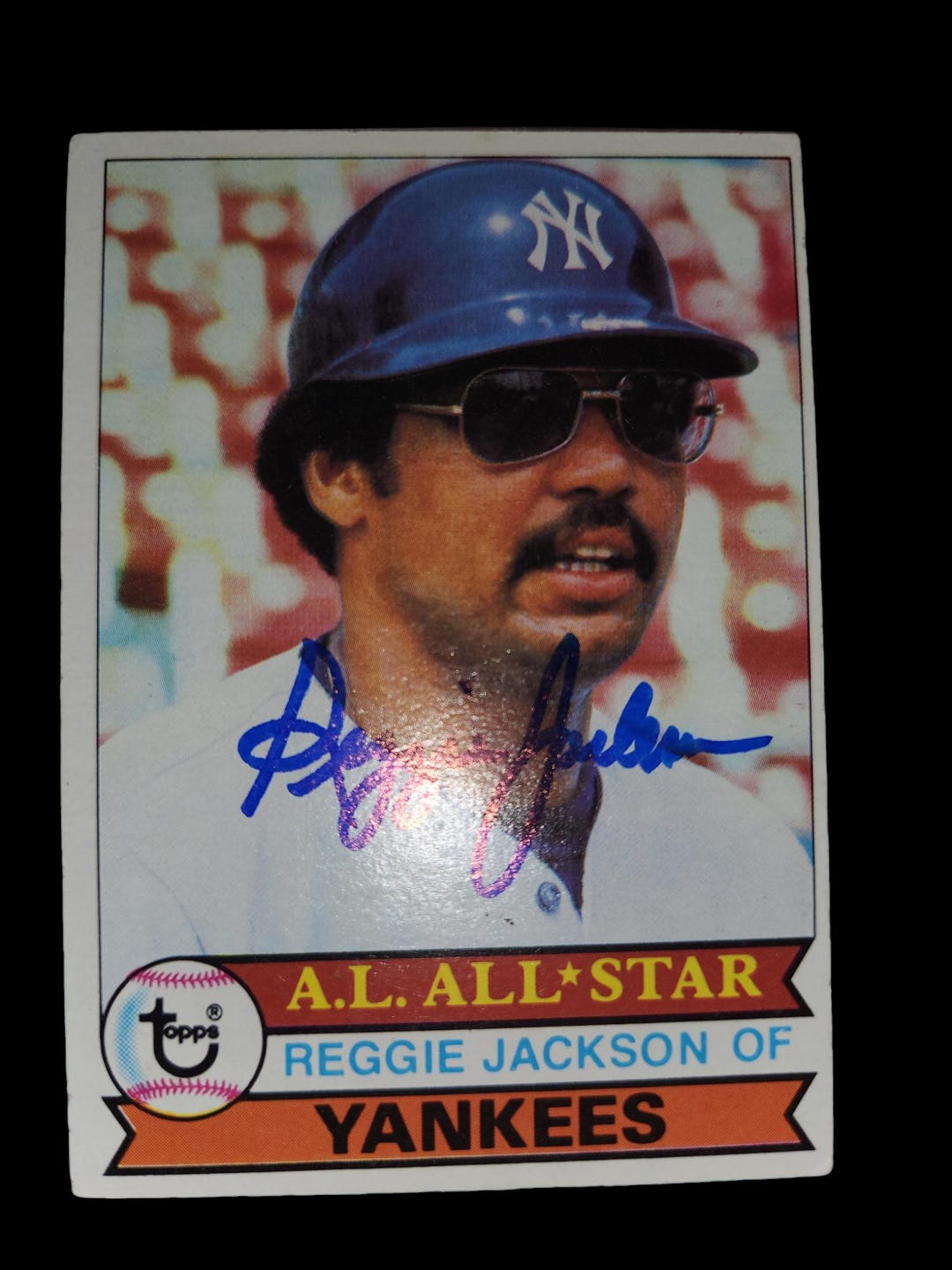 Reggie Jackson Autographed Card Hof - Etsy
