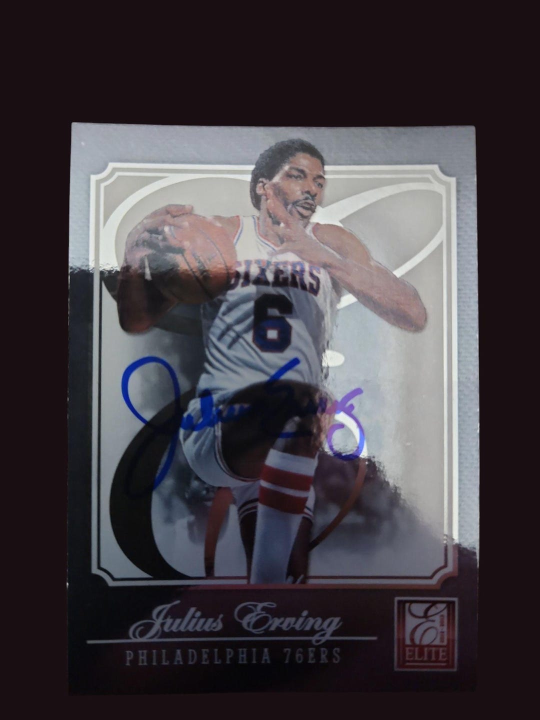 Julius Erving Autographed Card - Etsy