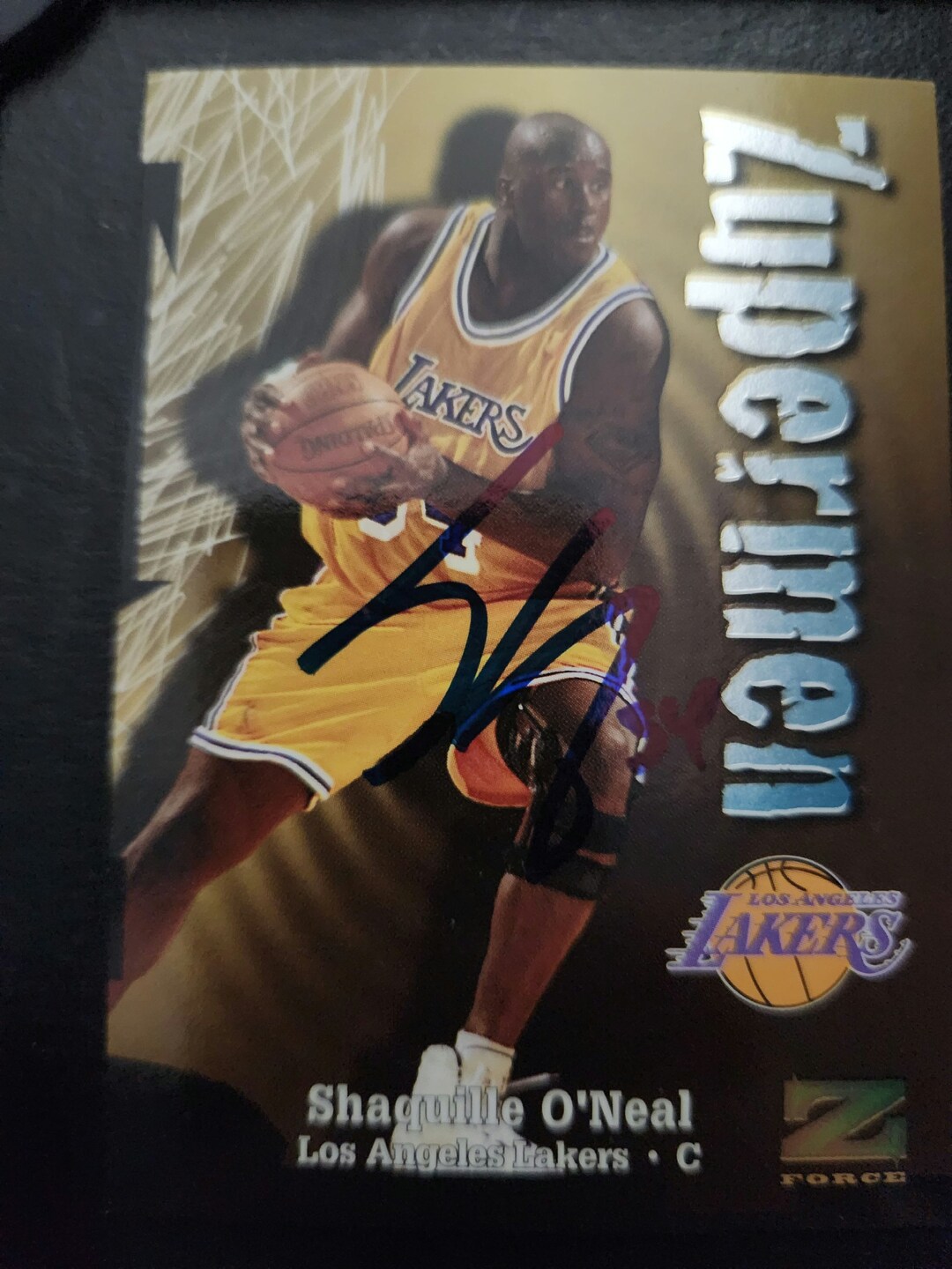Shaquille O'neal Zuperman Autographed Card - Etsy