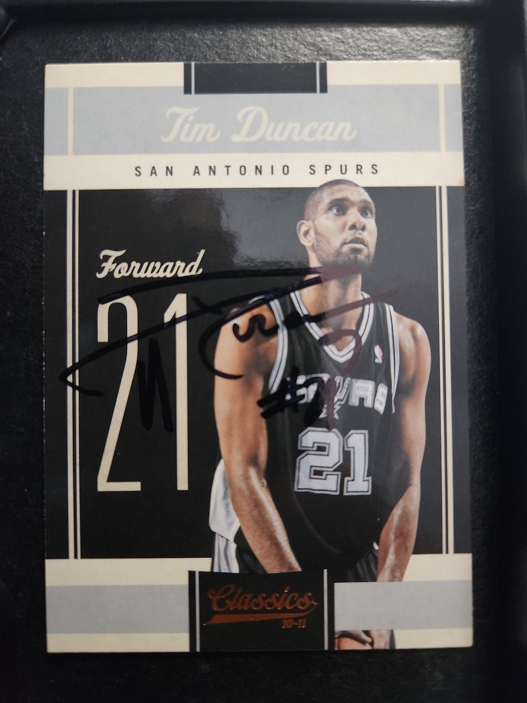 Tim Duncan Autographed Card - Etsy