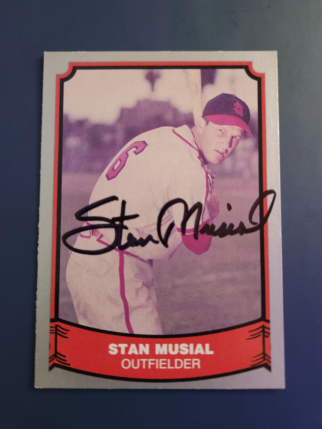 Stan Musial Autographed Card Nice - Etsy