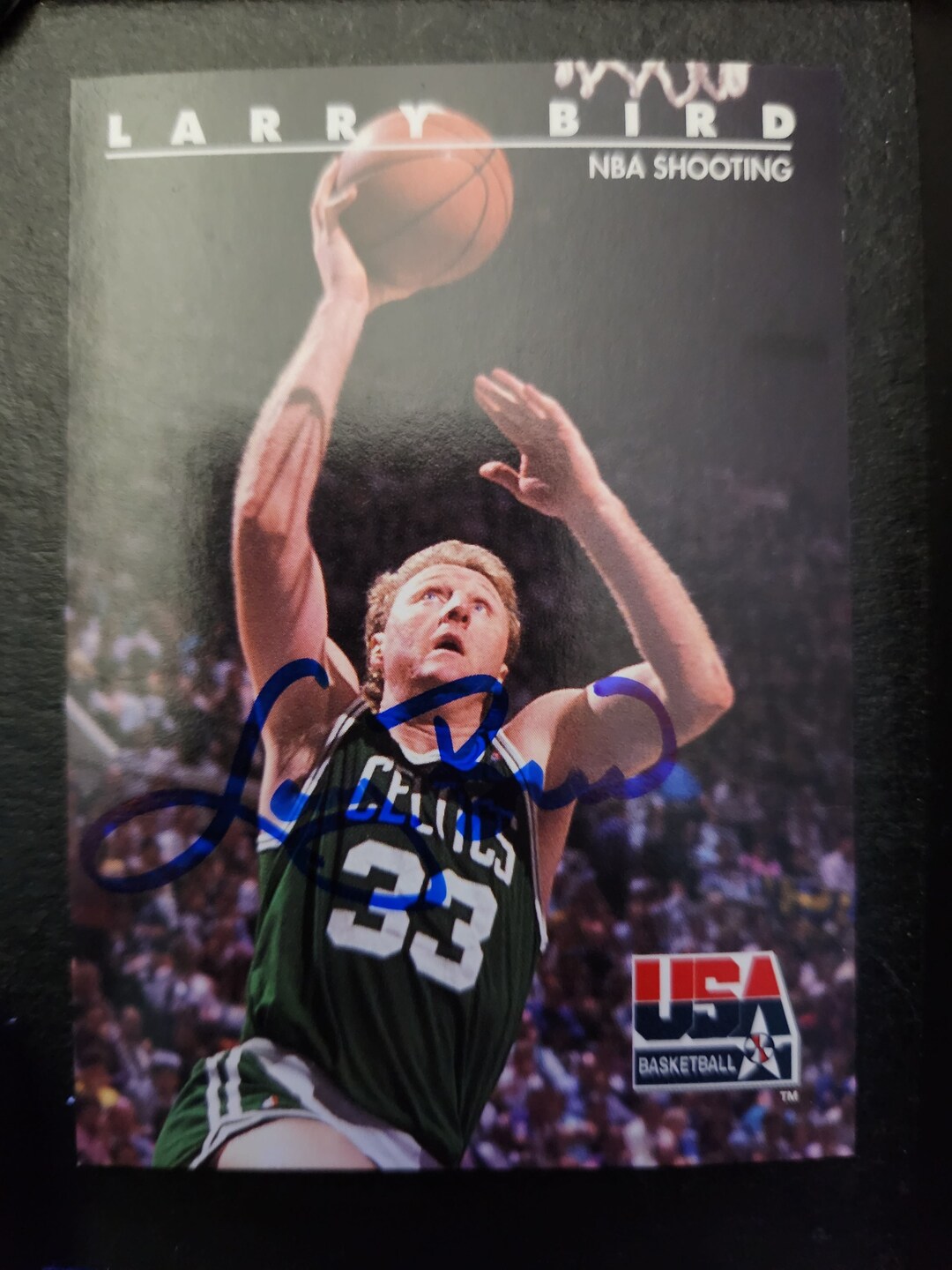 Larry Bird Autographed Card - Etsy