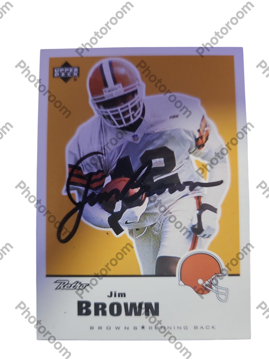Jim Brown Autographed Card - Etsy