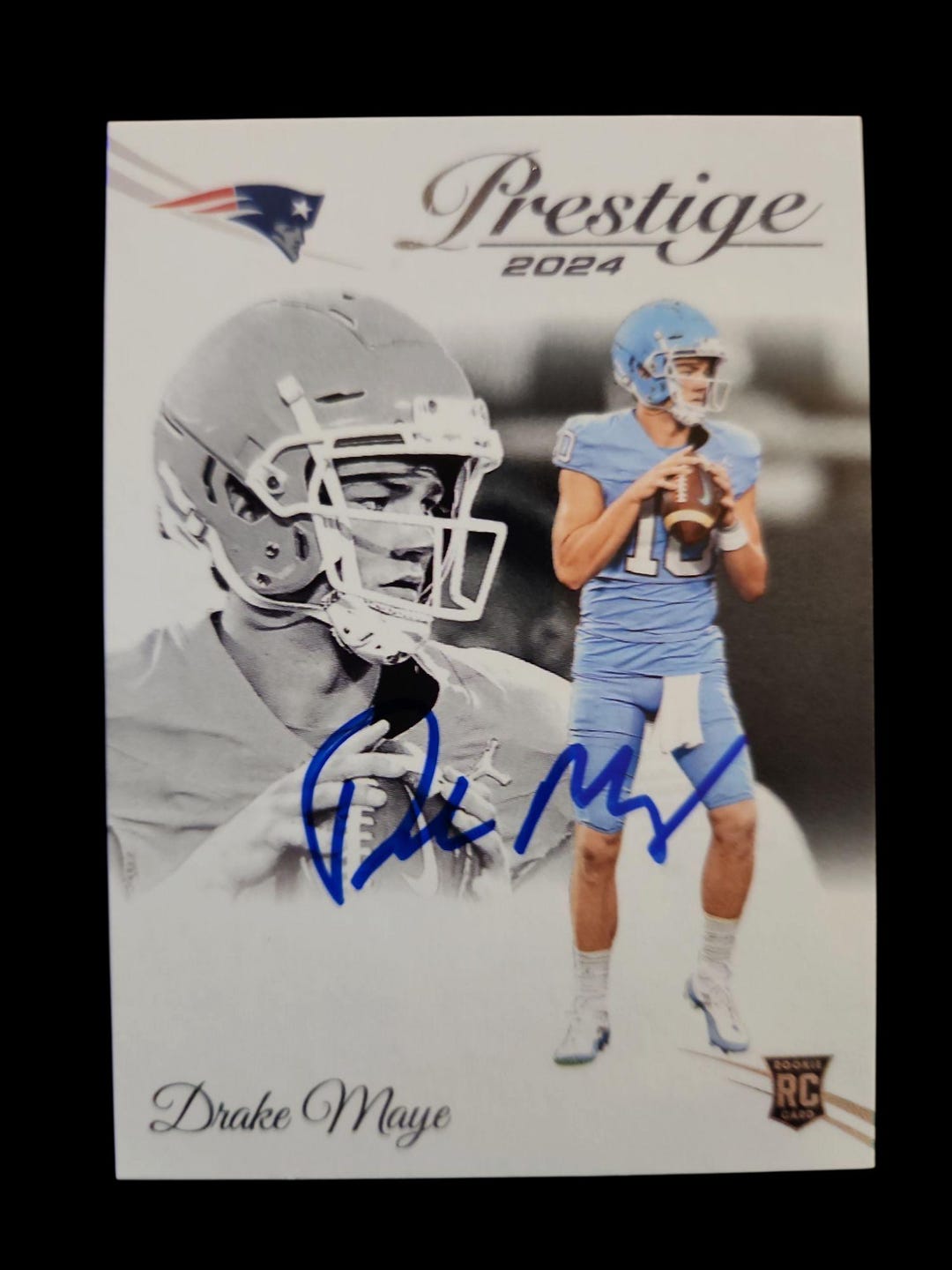 Drake Maye Rc Autographed Card - Etsy