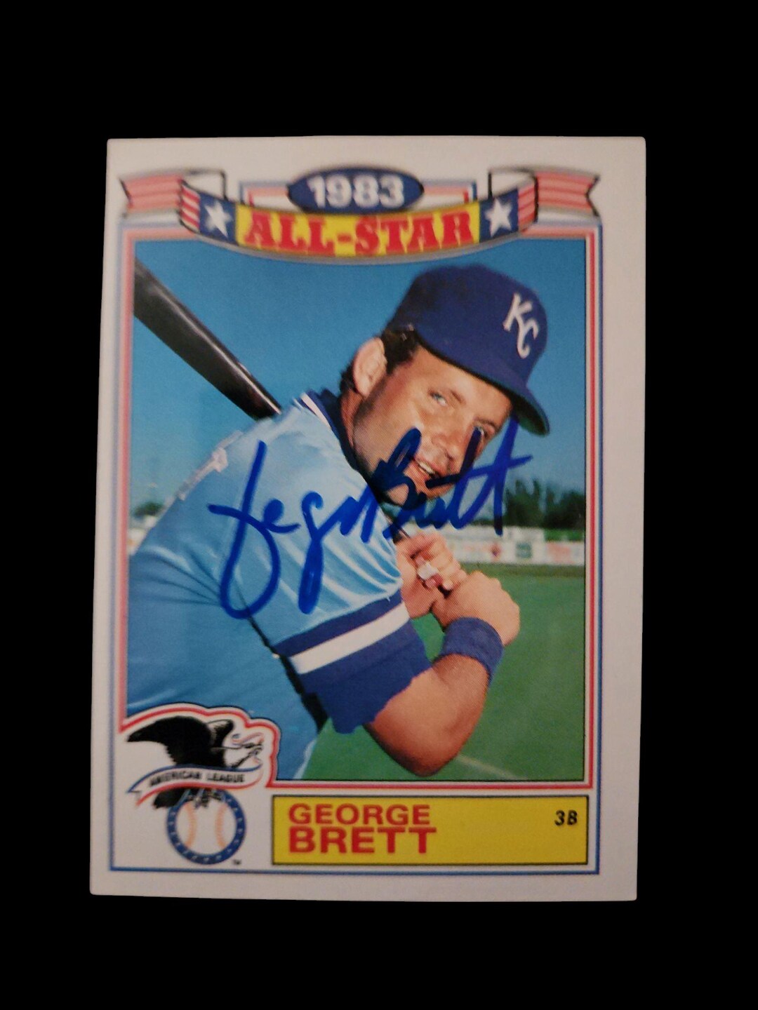 George Brett Autographed Card - Etsy