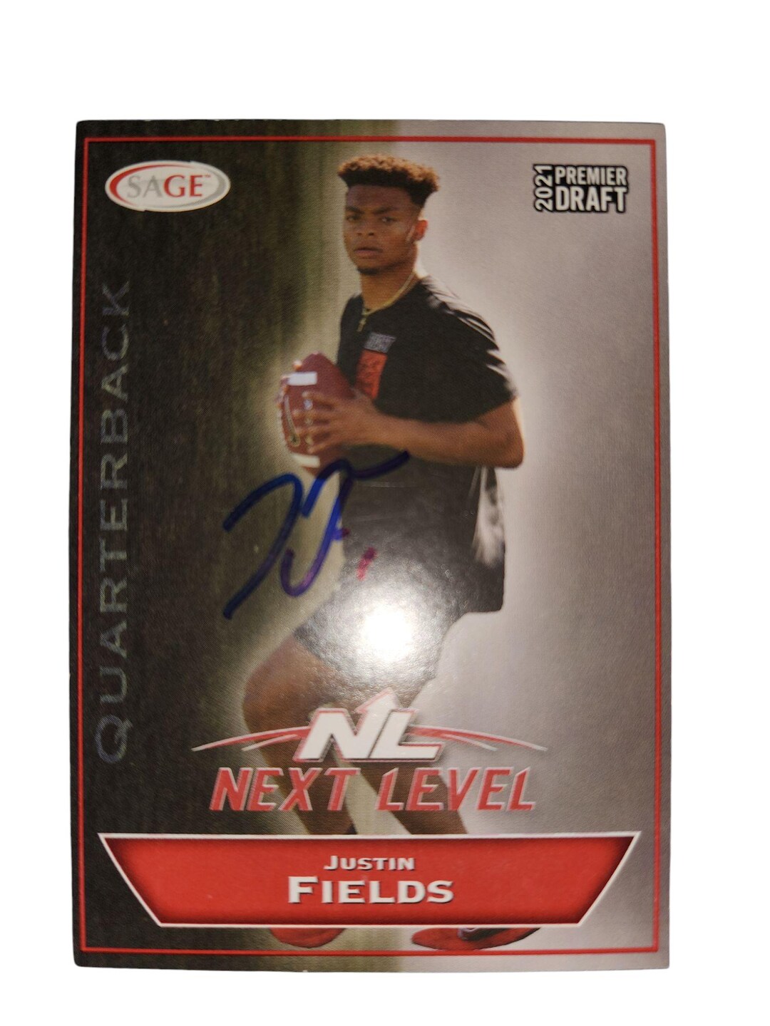 Justin Fields Rc Autographed Card - Etsy