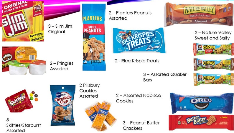 50-count Snack Box! Snacktime Snackbox - FREE SHIPPING - Etsy