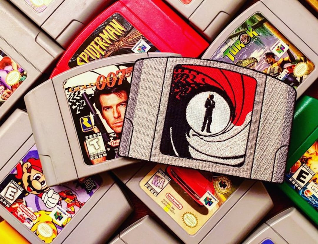 NINTENDO 64 GOLDEN EYE 007 Embroidered Velcro Patch Ranger Eyes, Custom ...