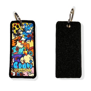 VELCRO BACKED POKEMON Keychain B for Patches Carry Ranger Eyes Velcro ...