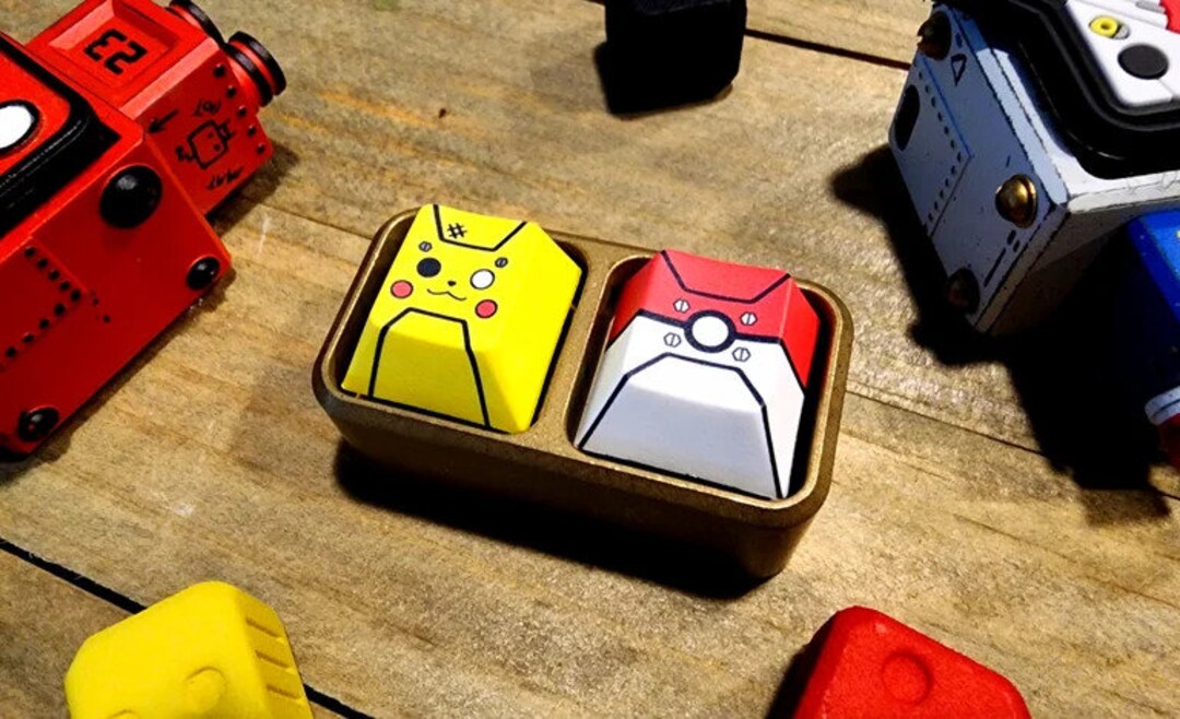 PIKACHU ROBOT KEYCAPS Artisan Keycap Custom Anime Keycaps - Etsy Australia