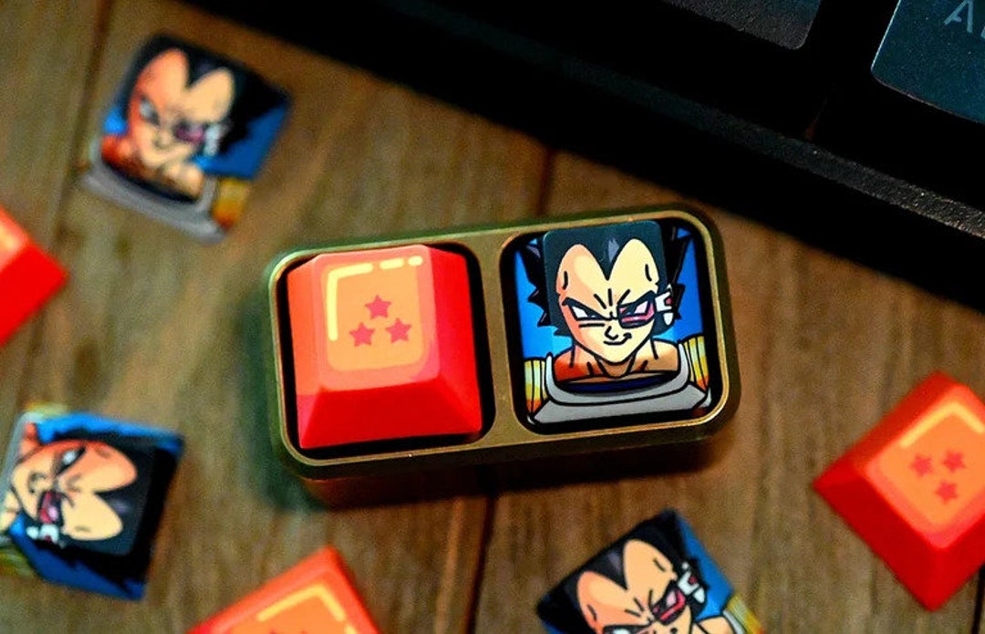 DRAGONBALL Z V3 Vegeta KEYCAPS Keycap Custom Anime Keycaps - Etsy