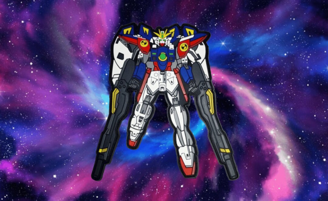 GUNDAM WING ZERO Anime Xlarge Pvc Rubber Velcro Patch Ranger Eyes ...