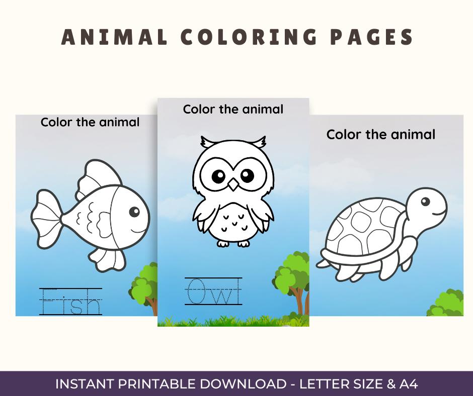 Printable Busy Book for Kids | Animal Busy Book | Homeschool Printables ...