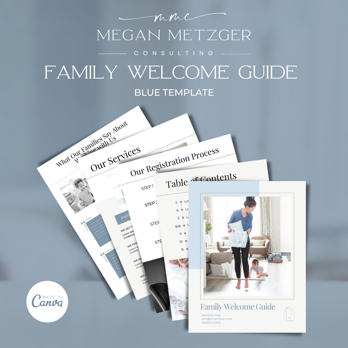 Family Welcome Guide Packet Canva Templates, Client Style Guide ...