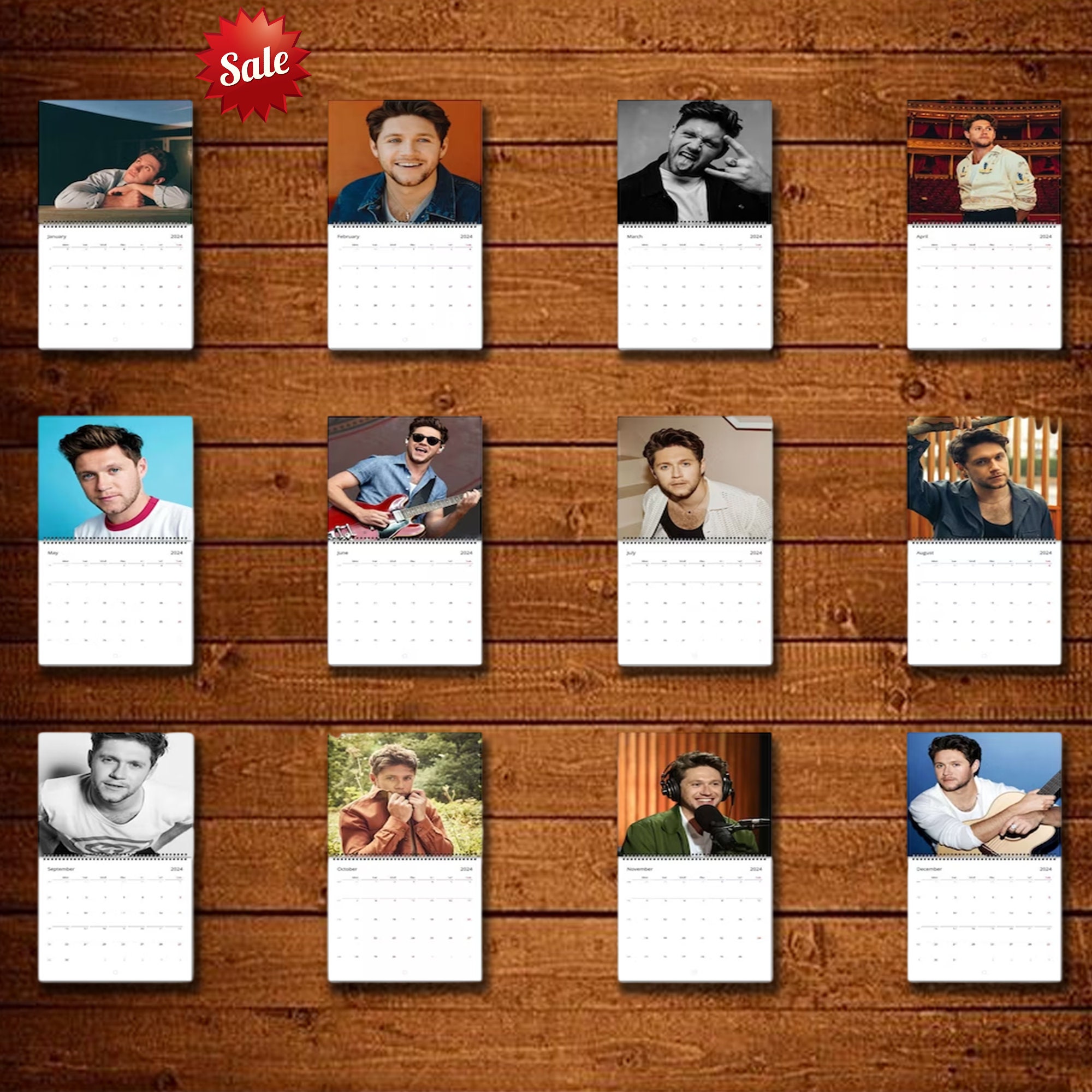2024 Niall Horan Wall Calendar, Niall Horan 2024 Celebrity Desk ...