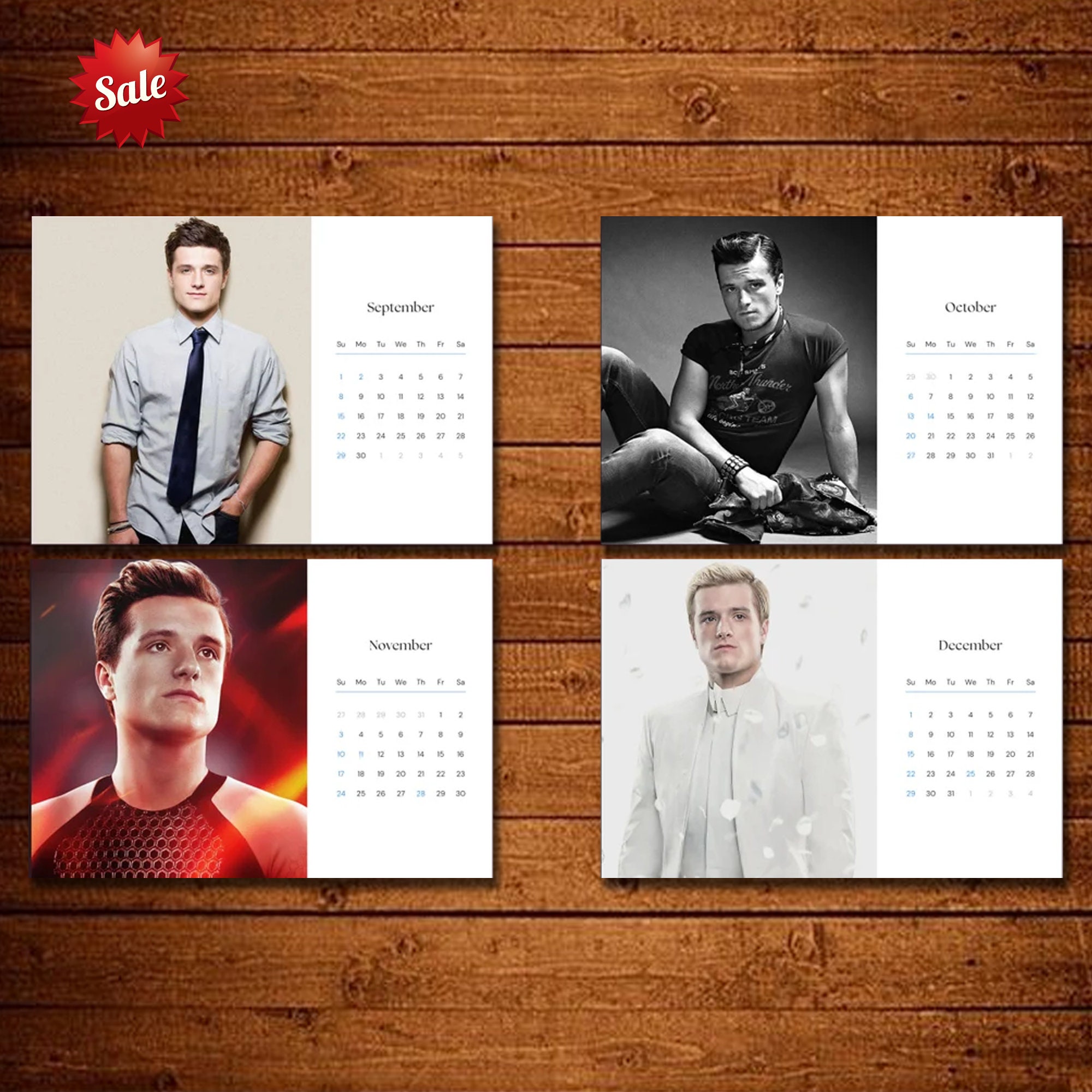 2024 Josh Hut-cherson Desk Calendar, Josh Hut-cherson 2024 Wall ...
